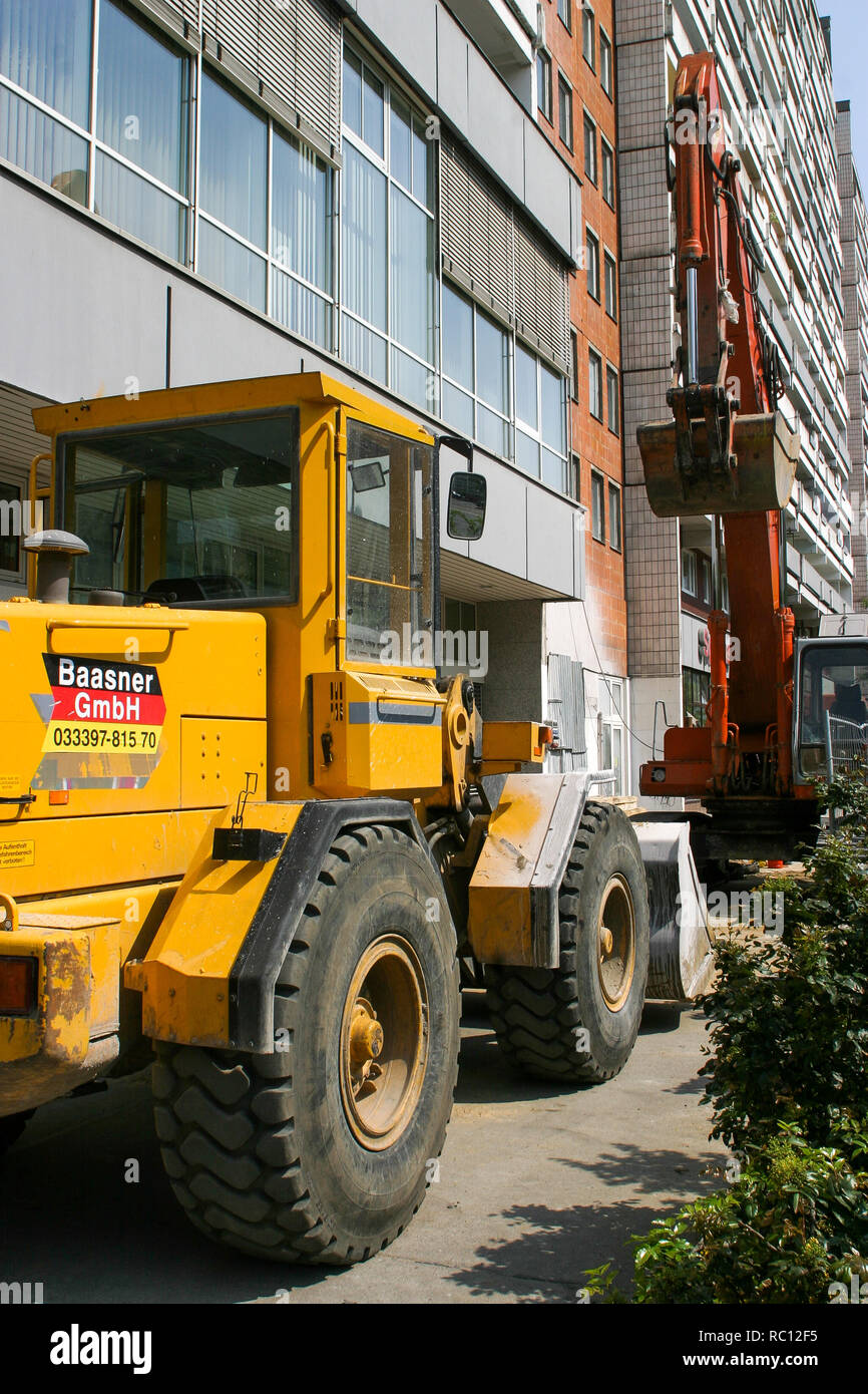 GDR building demolition site, Berlin, Germany Stock Photo - Alamy