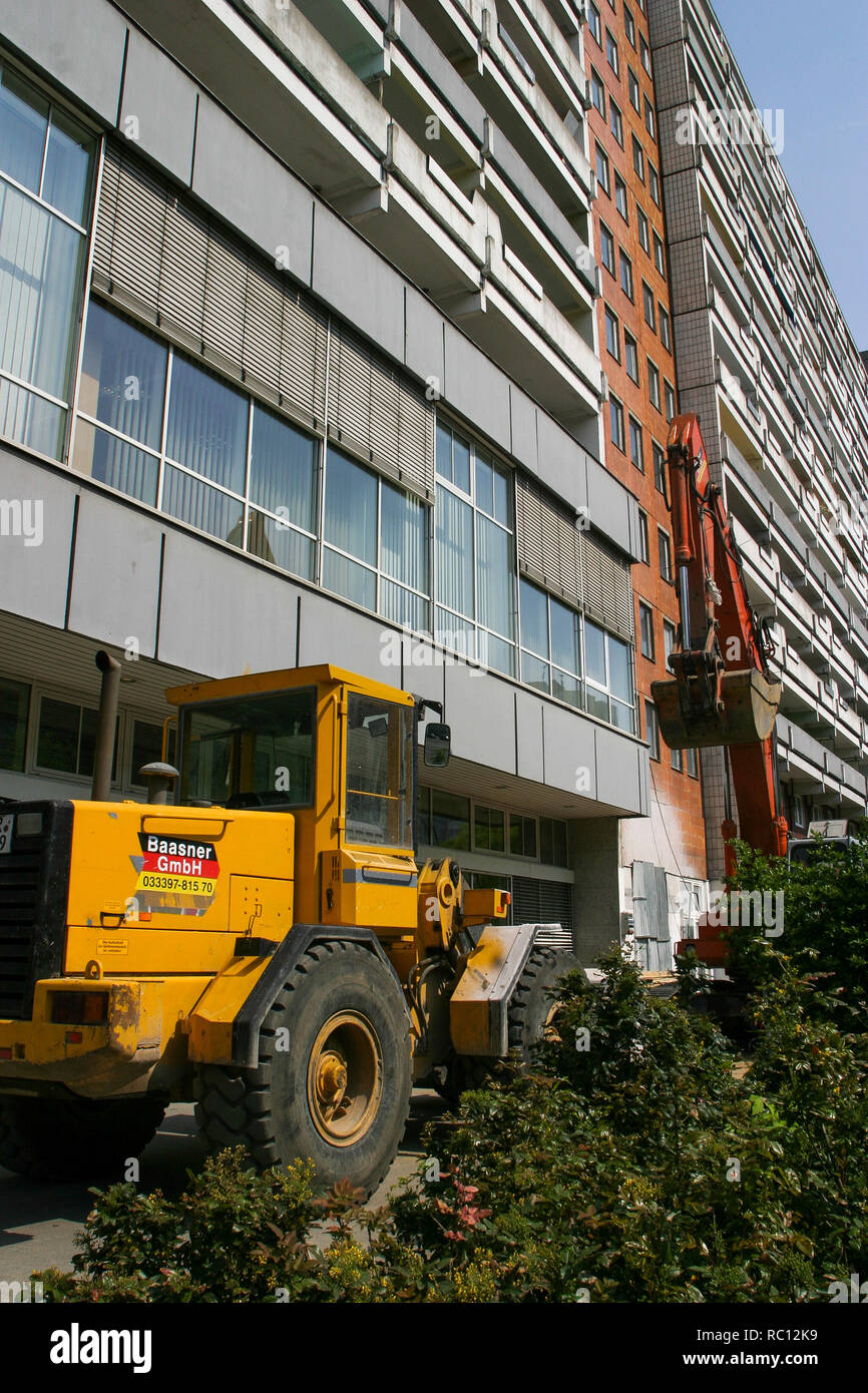 GDR building demolition site, Berlin, Germany Stock Photo - Alamy