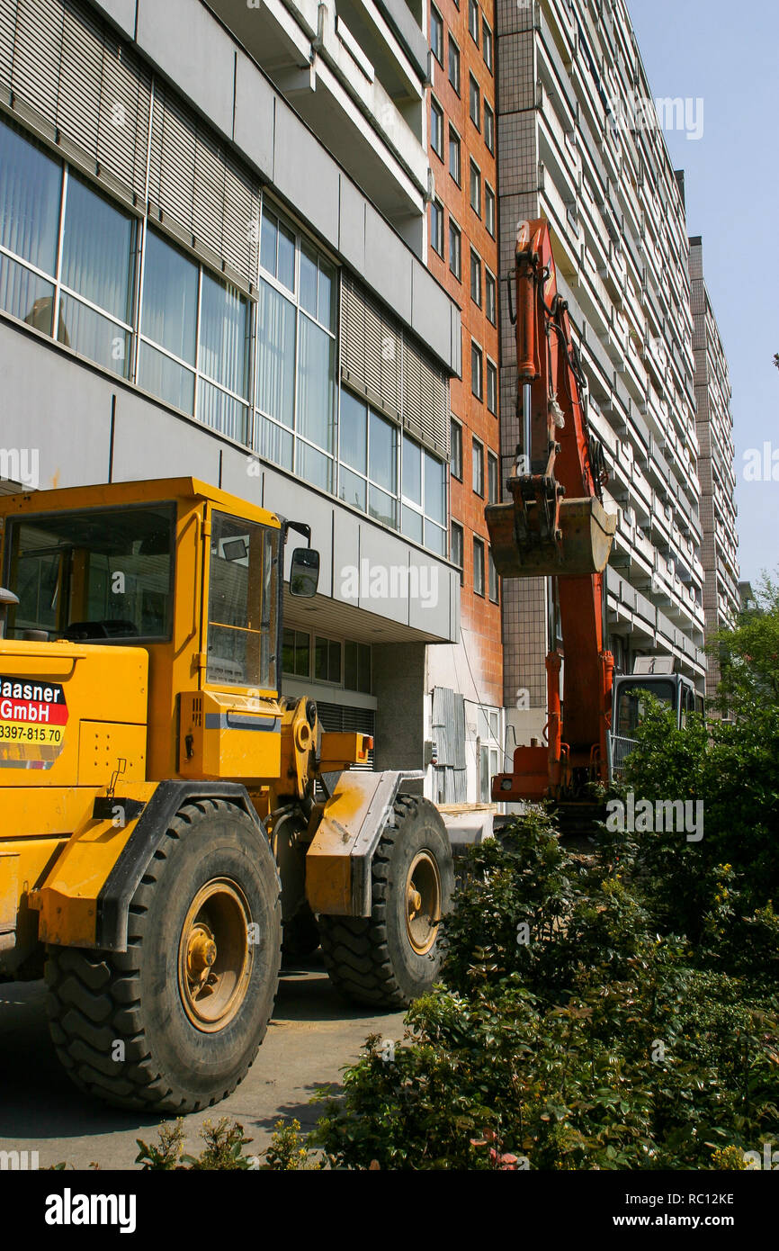 GDR building demolition site, Berlin, Germany Stock Photo - Alamy