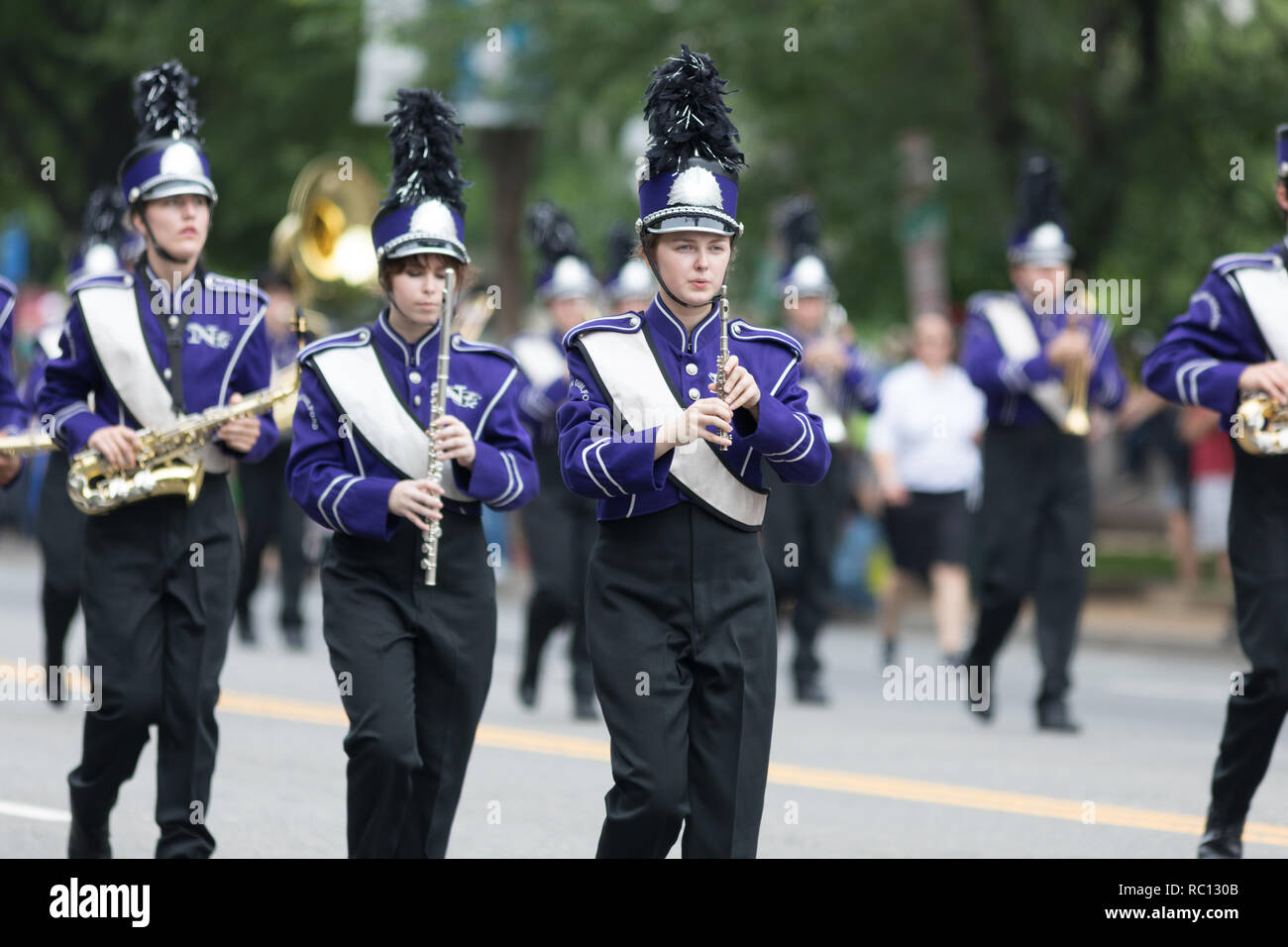 Washington, D.C., USA - May 28, 2018: The National Memorial Day Parade ...
