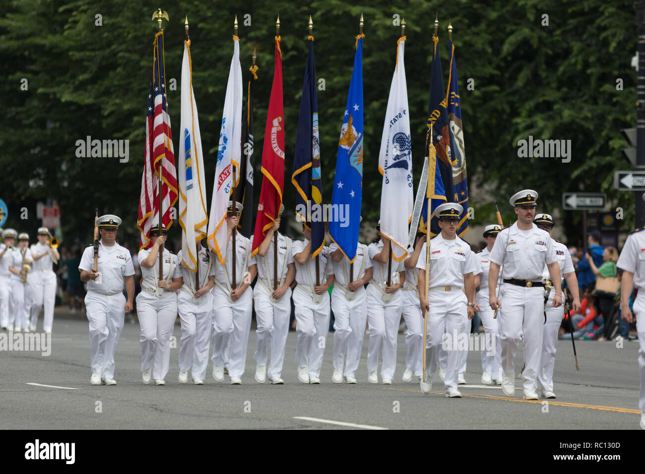 Washington, D.C., USA - May 28, 2018: The National Memorial Day Parade ...