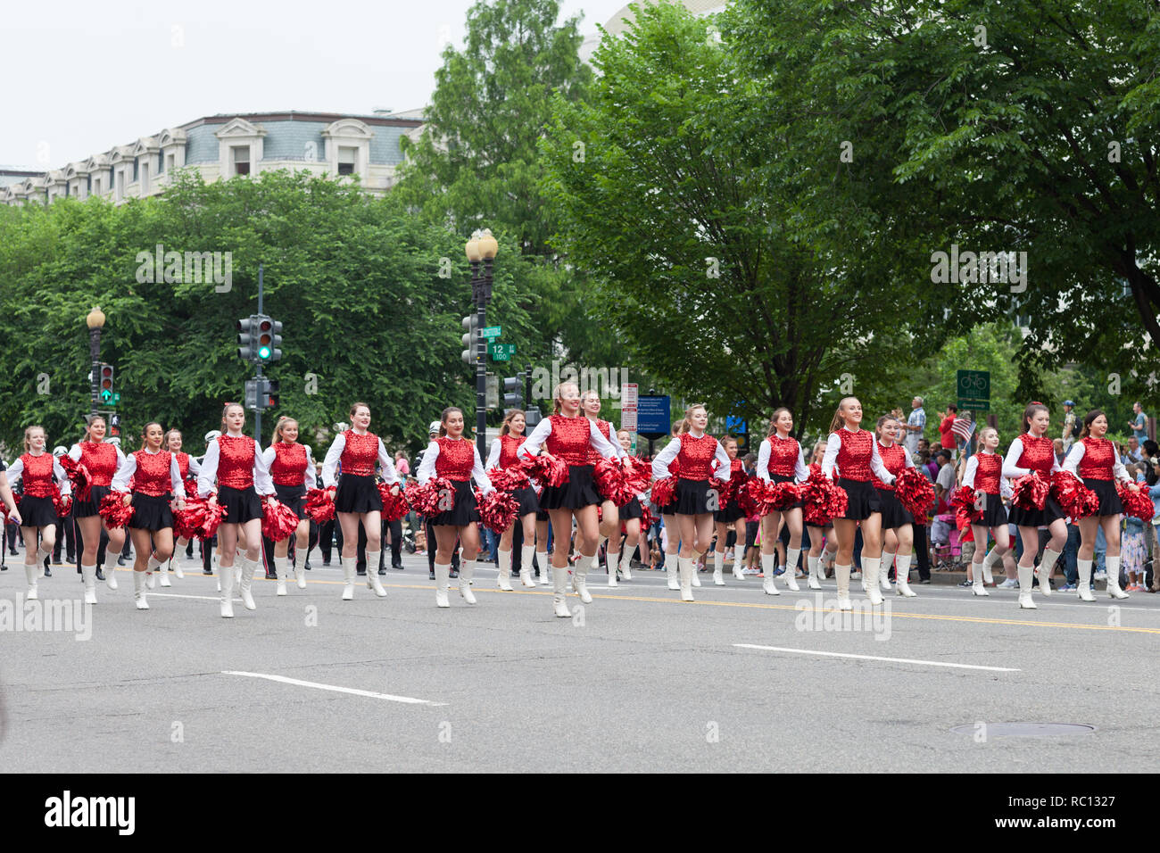 Washington, D.C., USA - May 28, 2018: The National Memorial Day Parade ...