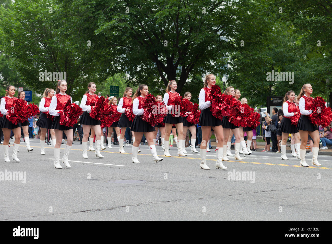 Washington, D.C., USA - May 28, 2018: The National Memorial Day Parade ...