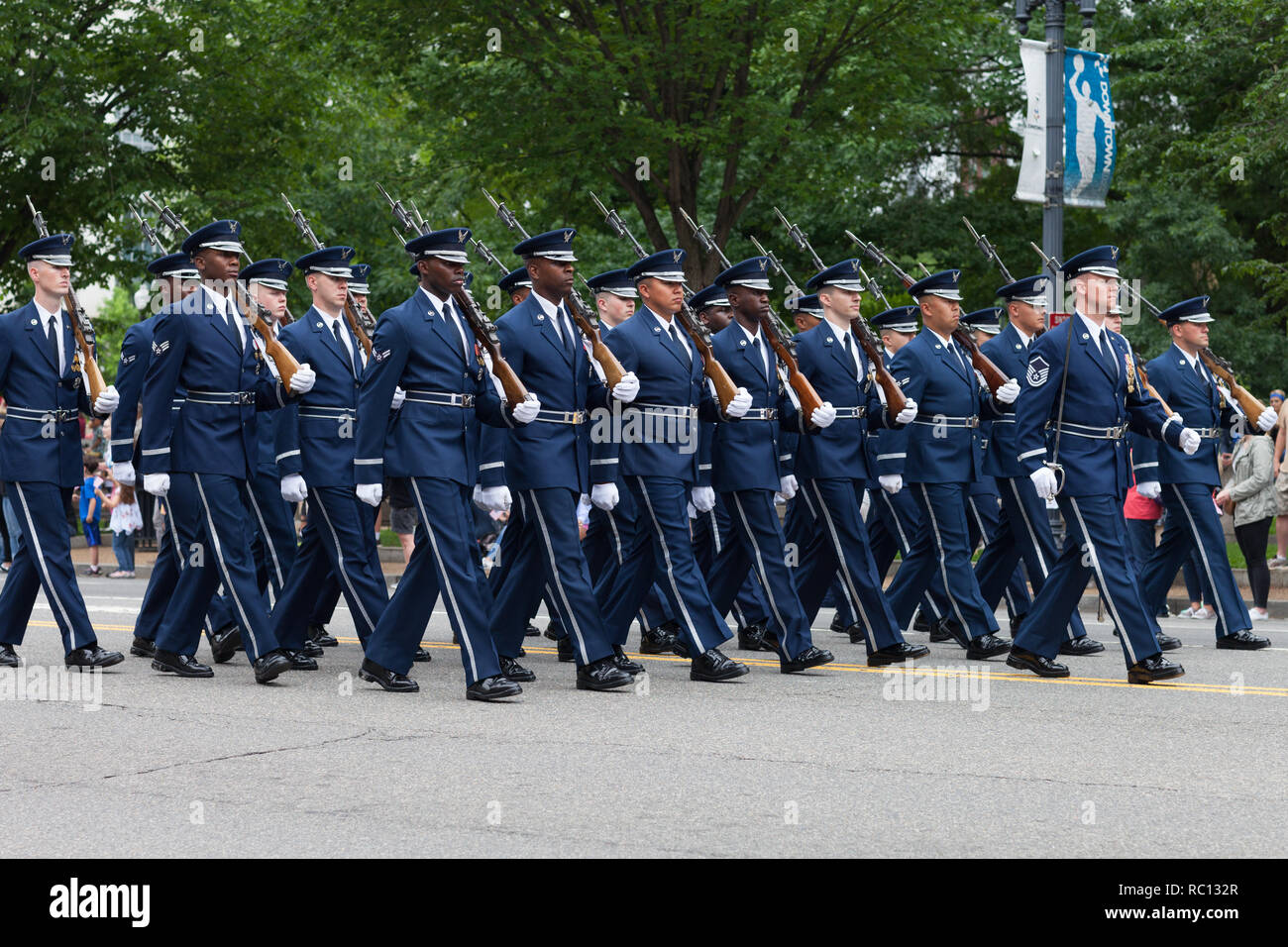 Washington, D.C., USA - May 28, 2018: The National Memorial Day Parade ...
