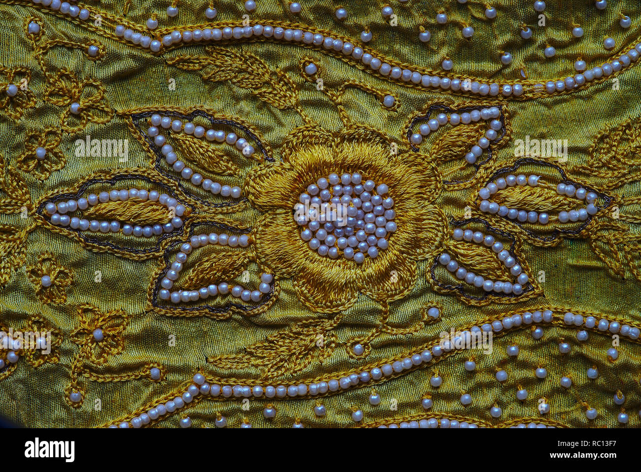 Indian patchwork detail, traditional handicraft handmade. decorative ...