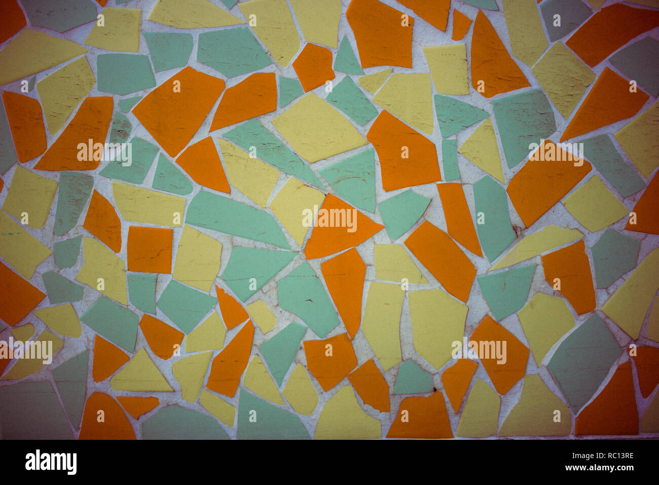 Mosaic. Multi-colored mosaic of ceramic tiles Stock Photo - Alamy