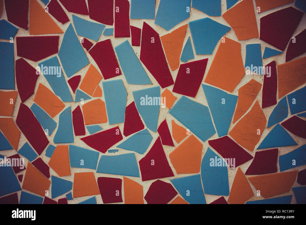 Mosaic. Multi-colored mosaic of ceramic tiles Stock Photo - Alamy