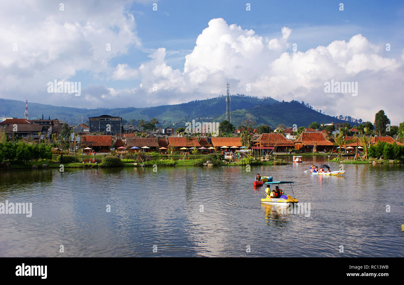 Situ Umar Lake, Floating Market, Lembang, Bandung, Indonesia Stock ...