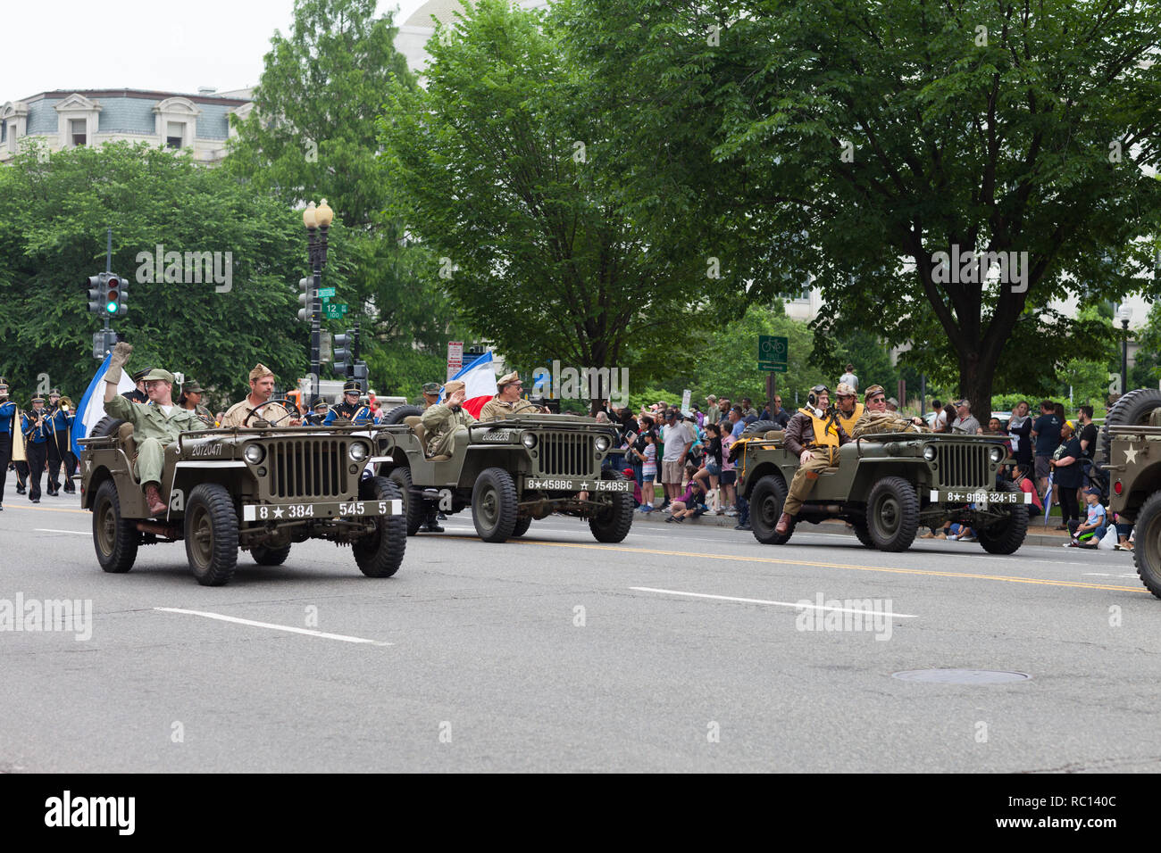 Washington, D.C., USA - May 28, 2018: The National Memorial Day Parade ...
