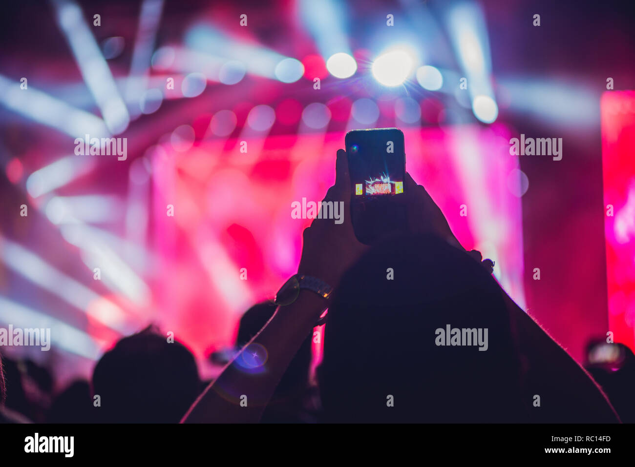 Group dance hands phone hi-res stock photography and images - Alamy