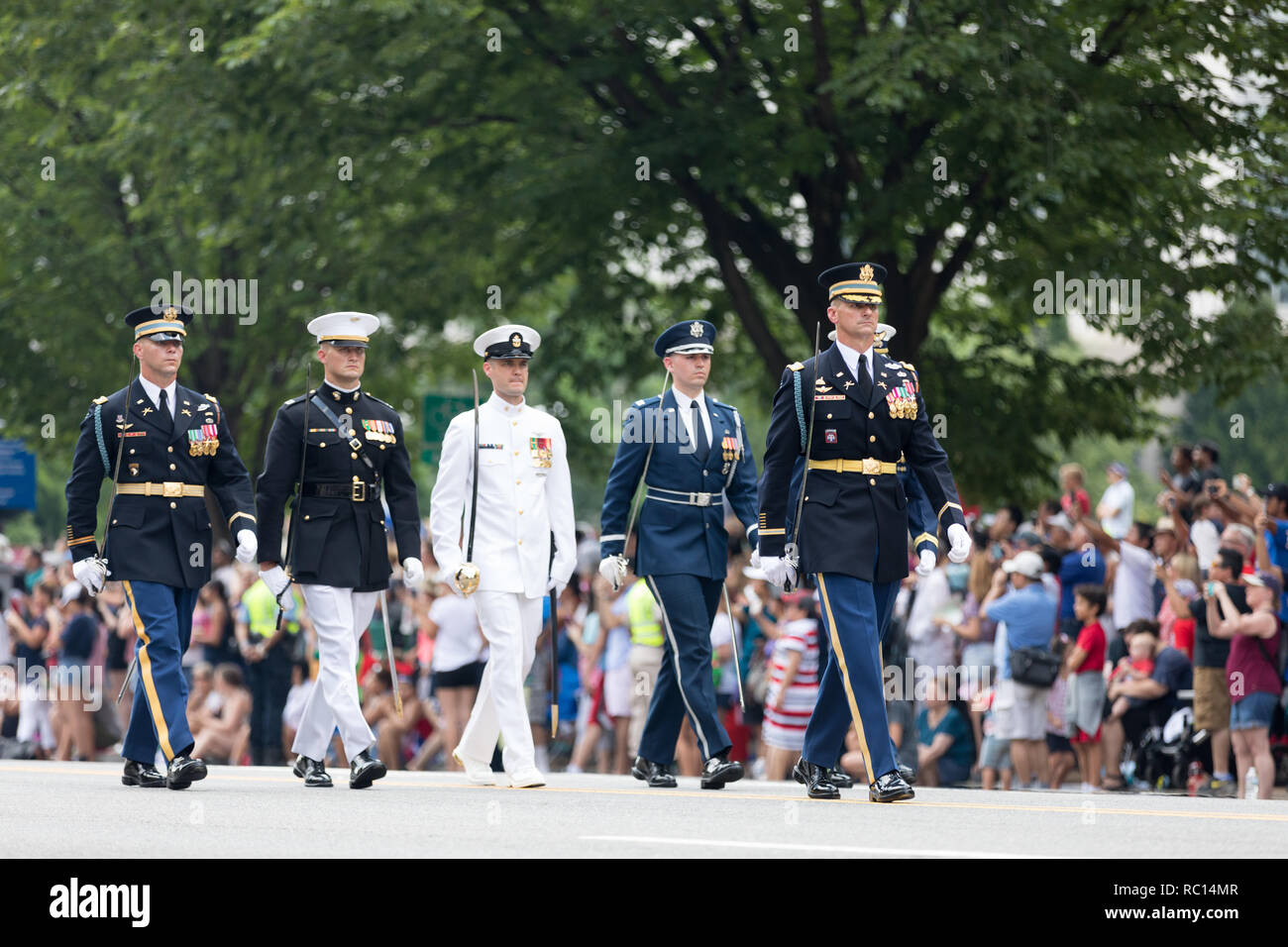 Washington, D.C., USA - July 4, 2018, Members of the United states ...