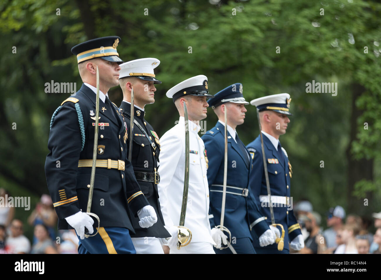 Washington, D.C., USA - July 4, 2018, Members of the United states ...