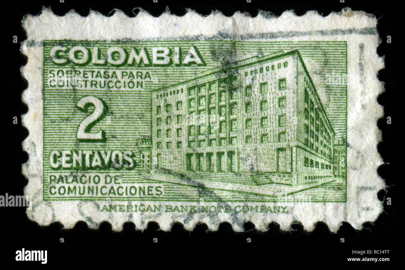 Postage stamp from Colombia in the Surtax for Construction of ...