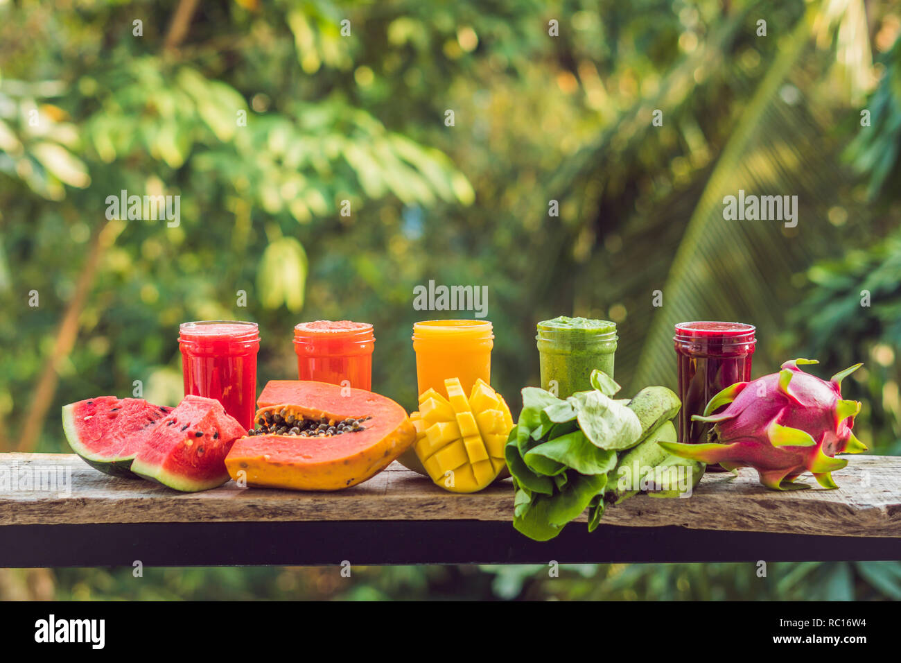 Mixed fruit watermelon pineapple papaya hi-res stock photography and ...