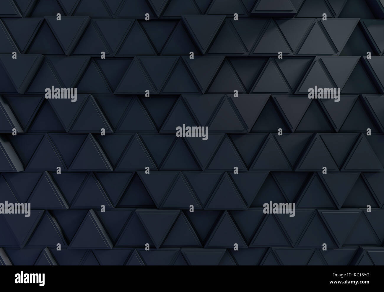 Two tone triangle extruded abstract background. 3D rendering Stock ...