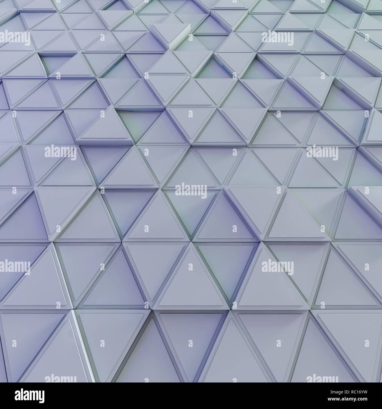 Two tone triangle extruded abstract background. 3D rendering Stock ...