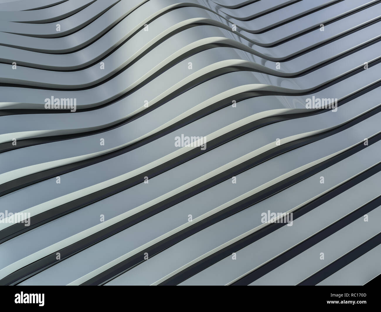 3d rendering abstract white waves hi-res stock photography and images ...