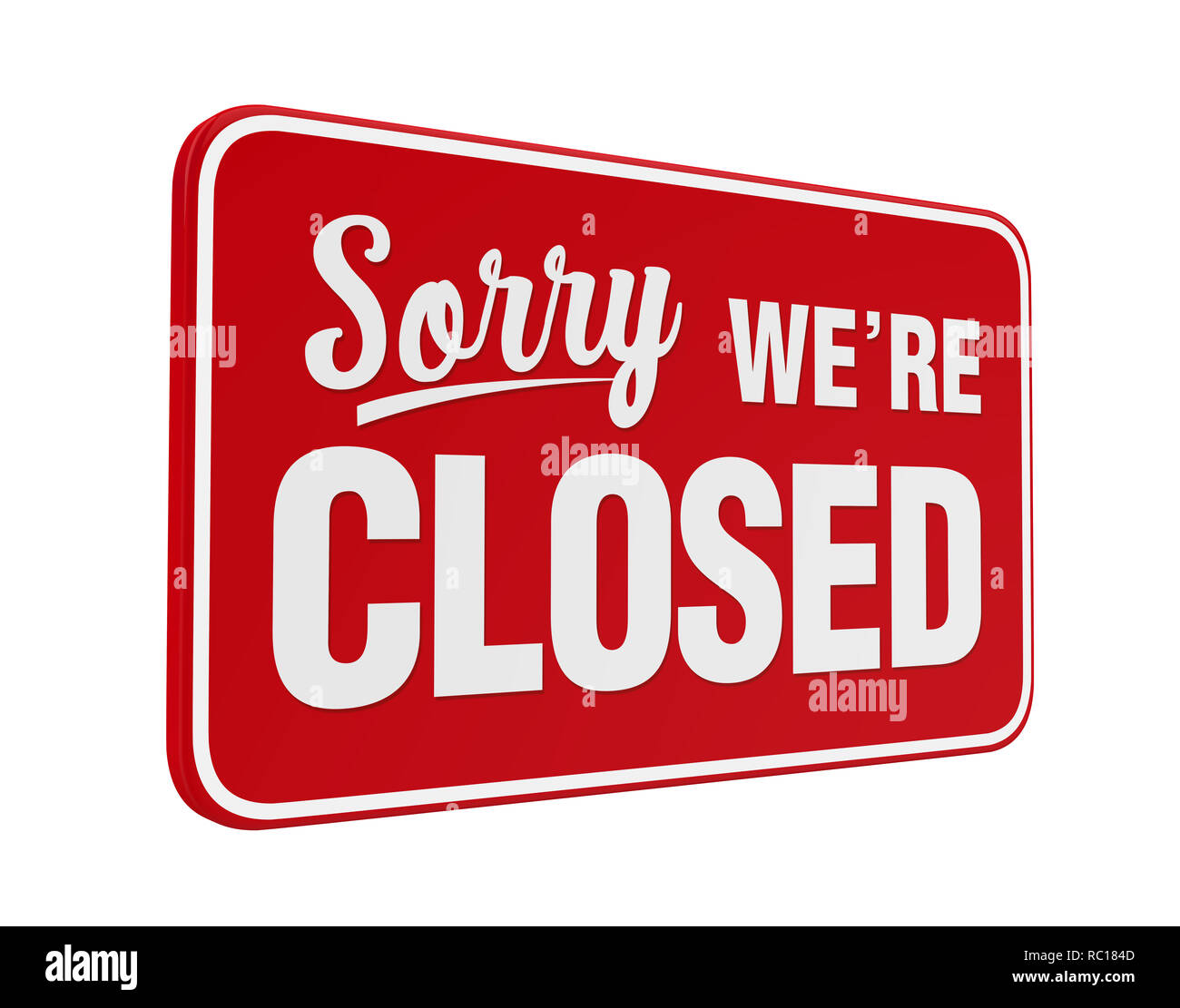 Closed Sign Isolated Stock Photo - Alamy
