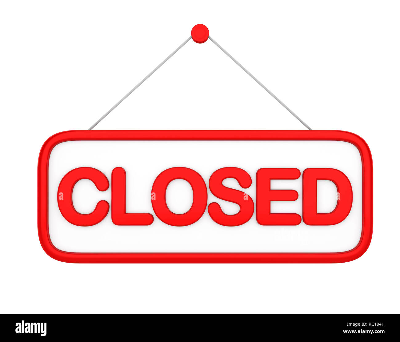 Closed Sign Isolated Stock Photo - Alamy