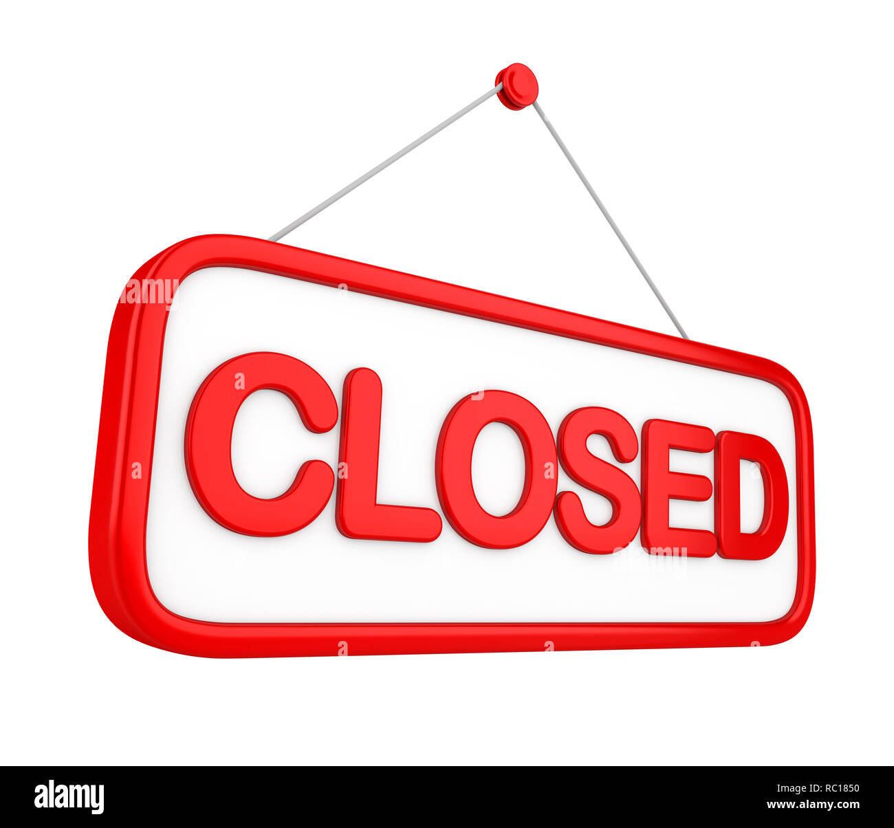 Closed Sign Isolated Stock Photo - Alamy