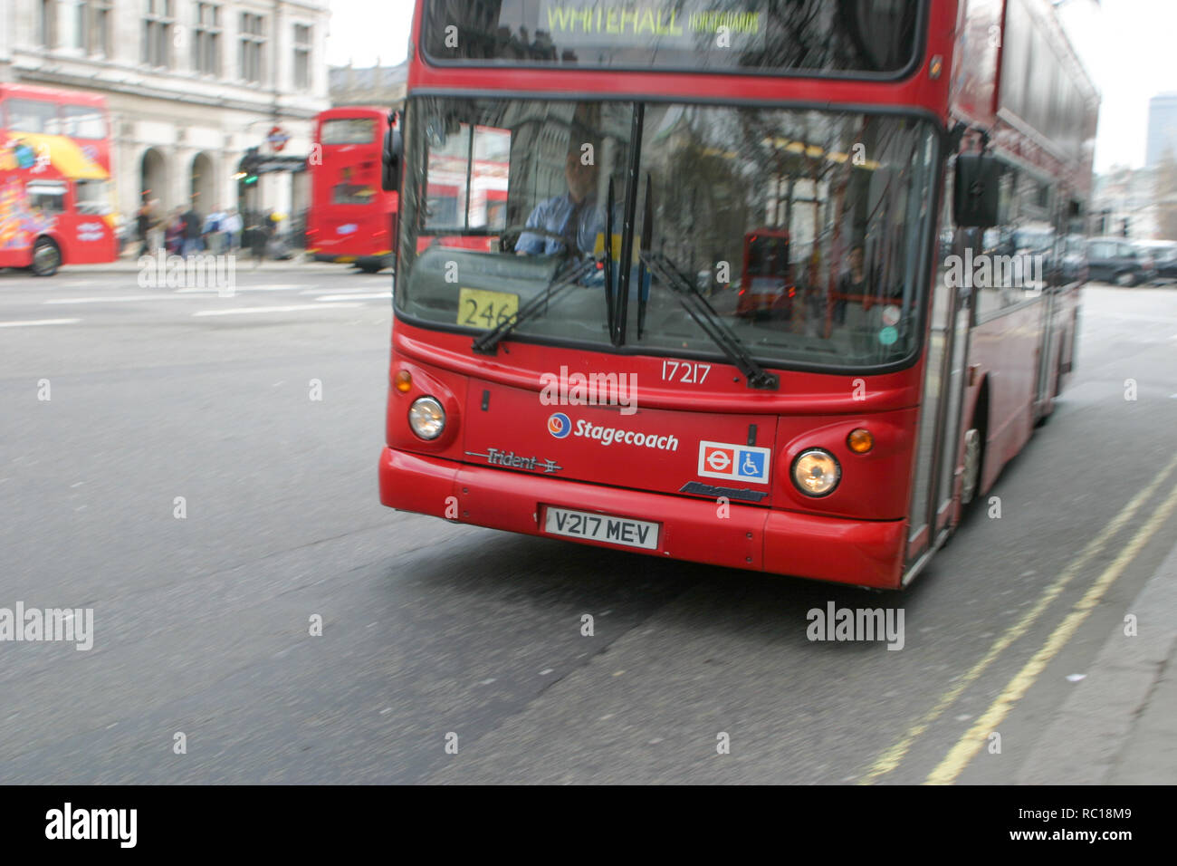 Double-deck bus, London, Great-Britain, UK Stock Photo - Alamy
