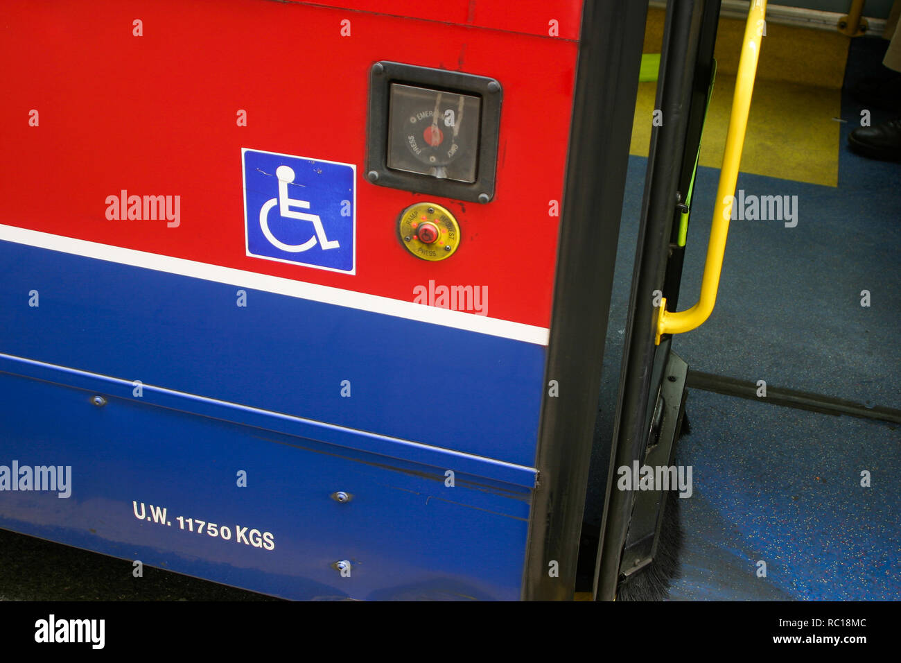 Public transports accessibility for disabled passengers, London, Great ...