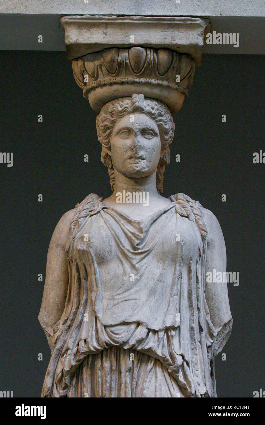 Cariathid, Greek antic art, National Gallery, London, Great-Britain, UK ...