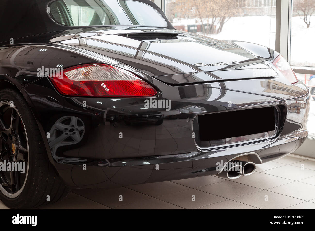 Novosibirsk, Rissia - 08.01.2018: Rear quarter view of the 2006 sport ...
