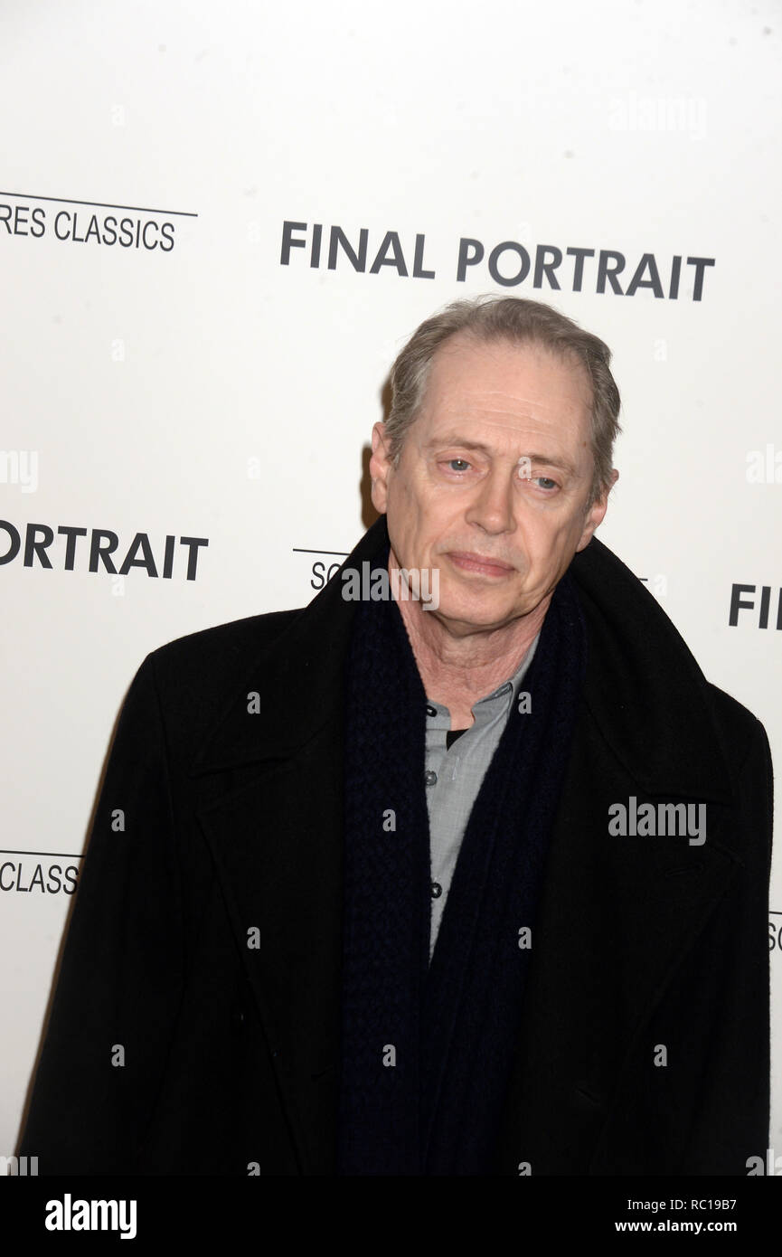 FILE PHOTOS: 12 January 2019. NEW YORK, NY - MARCH 22: Steve Buscemi ...