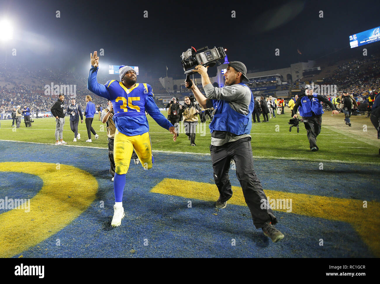 Los Angeles, California, USA. 12th Jan, 2019. Los Angeles Rams C.J ...