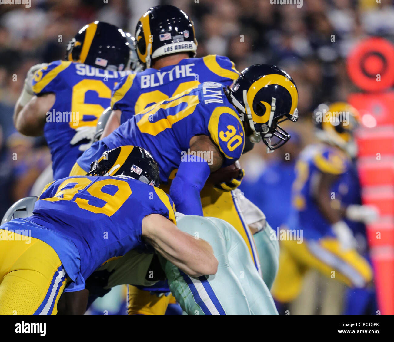 Los Angeles, CA, USA. 12th Jan, 2019. Los Angeles Rams running back ...