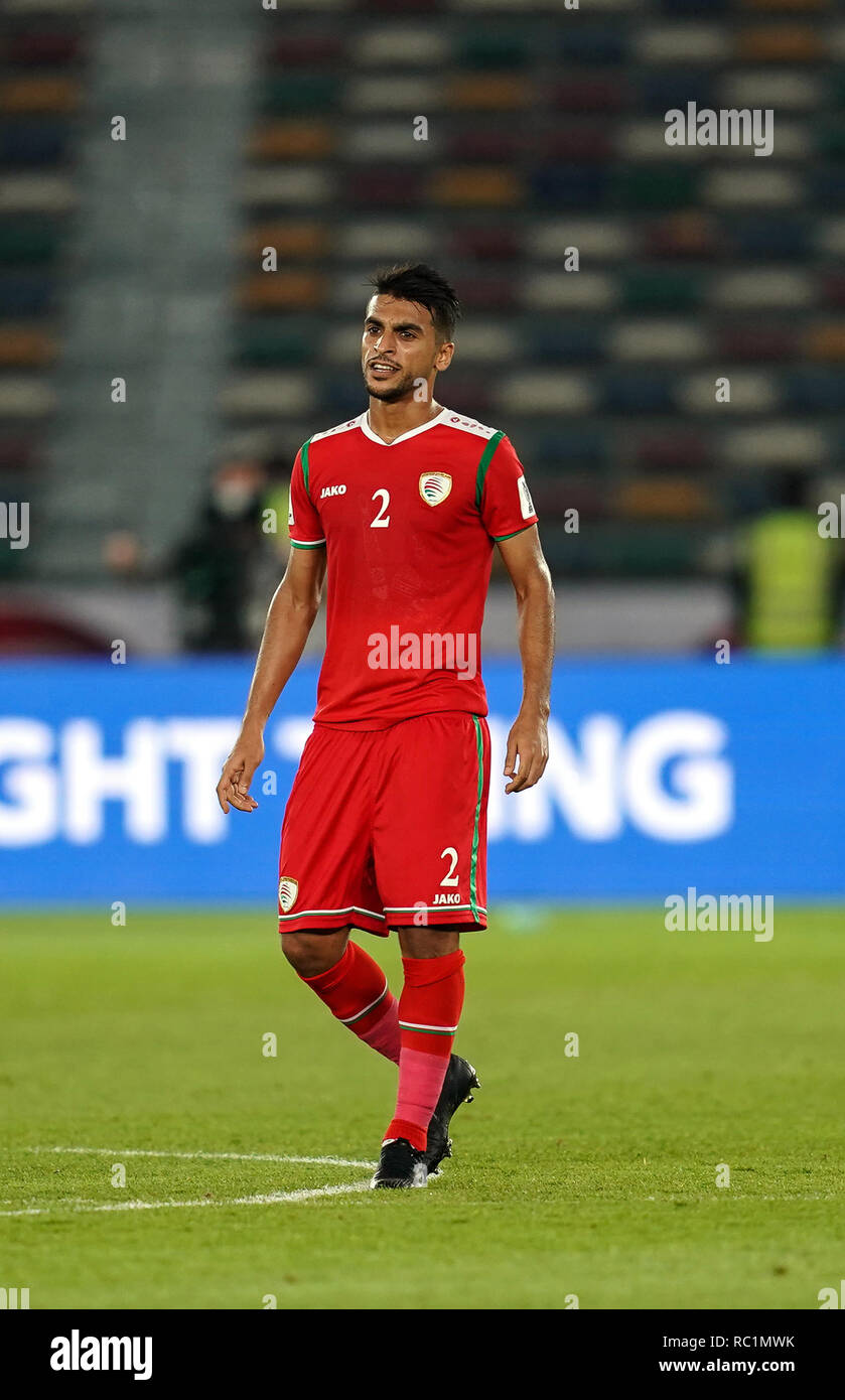 January 13, 2019 : Mohammed Al-Musalami of Oman during Oman v Japan at ...