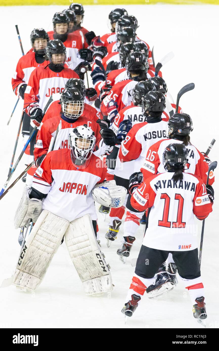 Obihiro, Hokkaido, Japan. 10th Jan, 2019. Japan team group (JPN ...