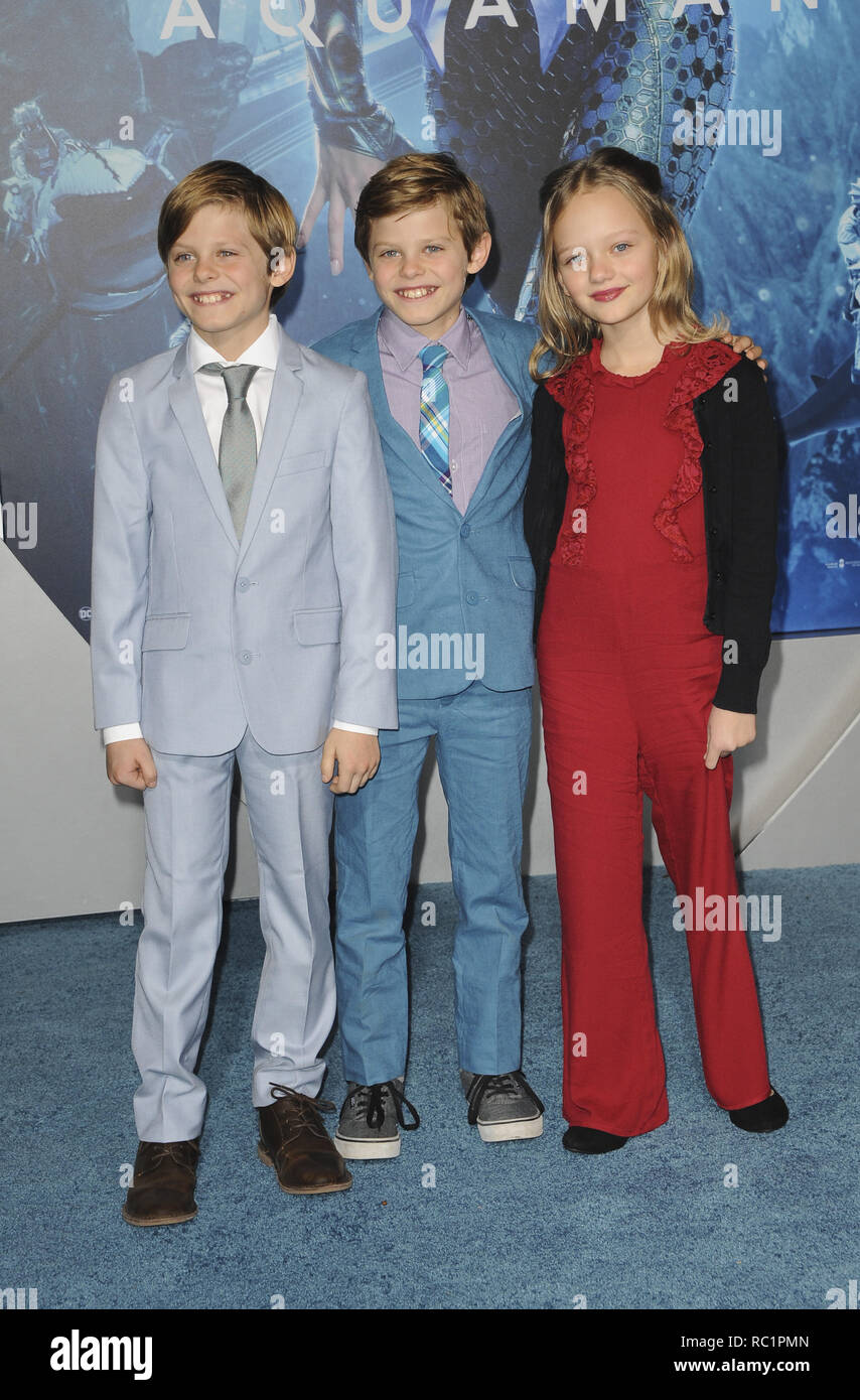 Premiere of Aquaman Featuring: Cameron Crovetti, Nicolas Crovetti Where ...