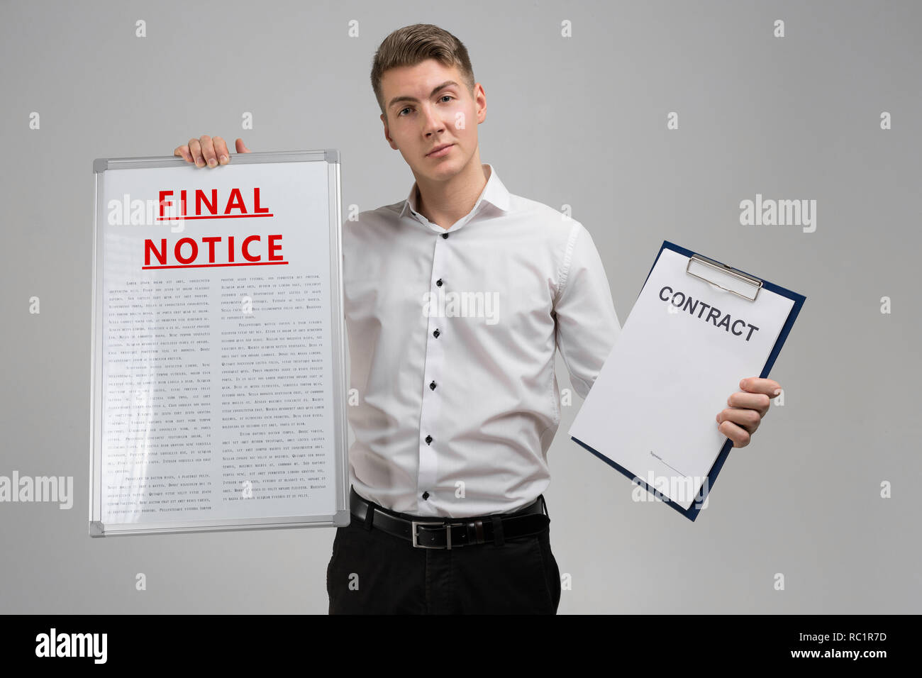 Final notice hi-res stock photography and images - Alamy