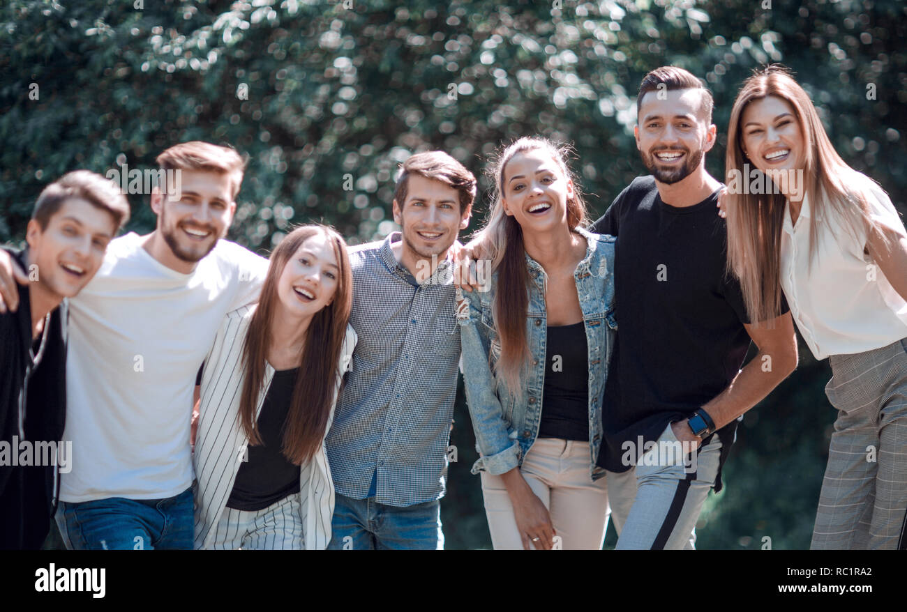 group of like-minded friends standing together Stock Photo - Alamy