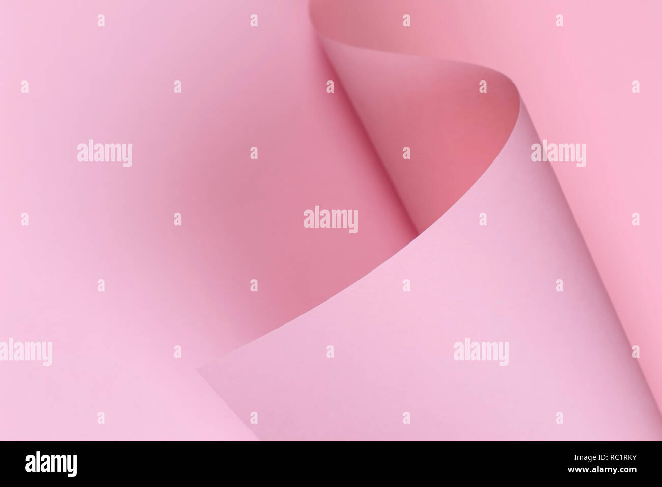 Abstract geometric shape pastel pink color paper background Stock Photo ...