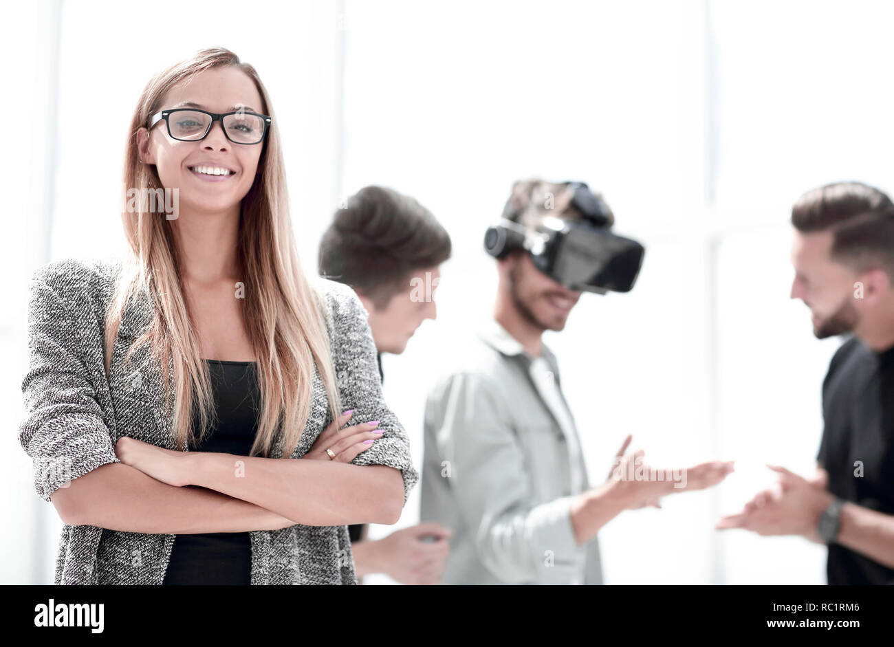 Group of startup entrepreneurs during work Stock Photo - Alamy