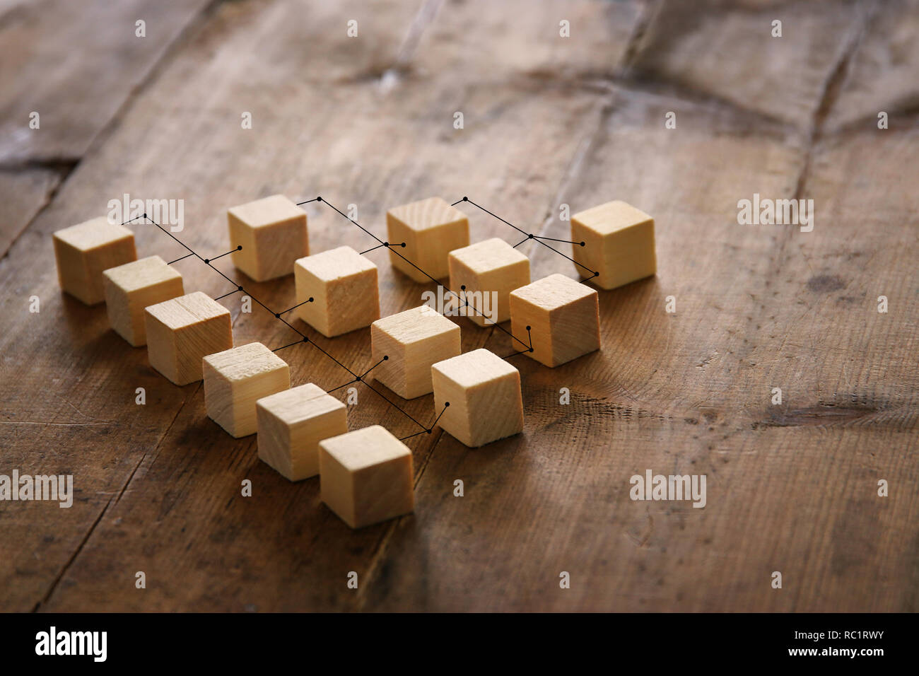 abstract photo of connectivity concept, Linking entities, Hierarchy and ...