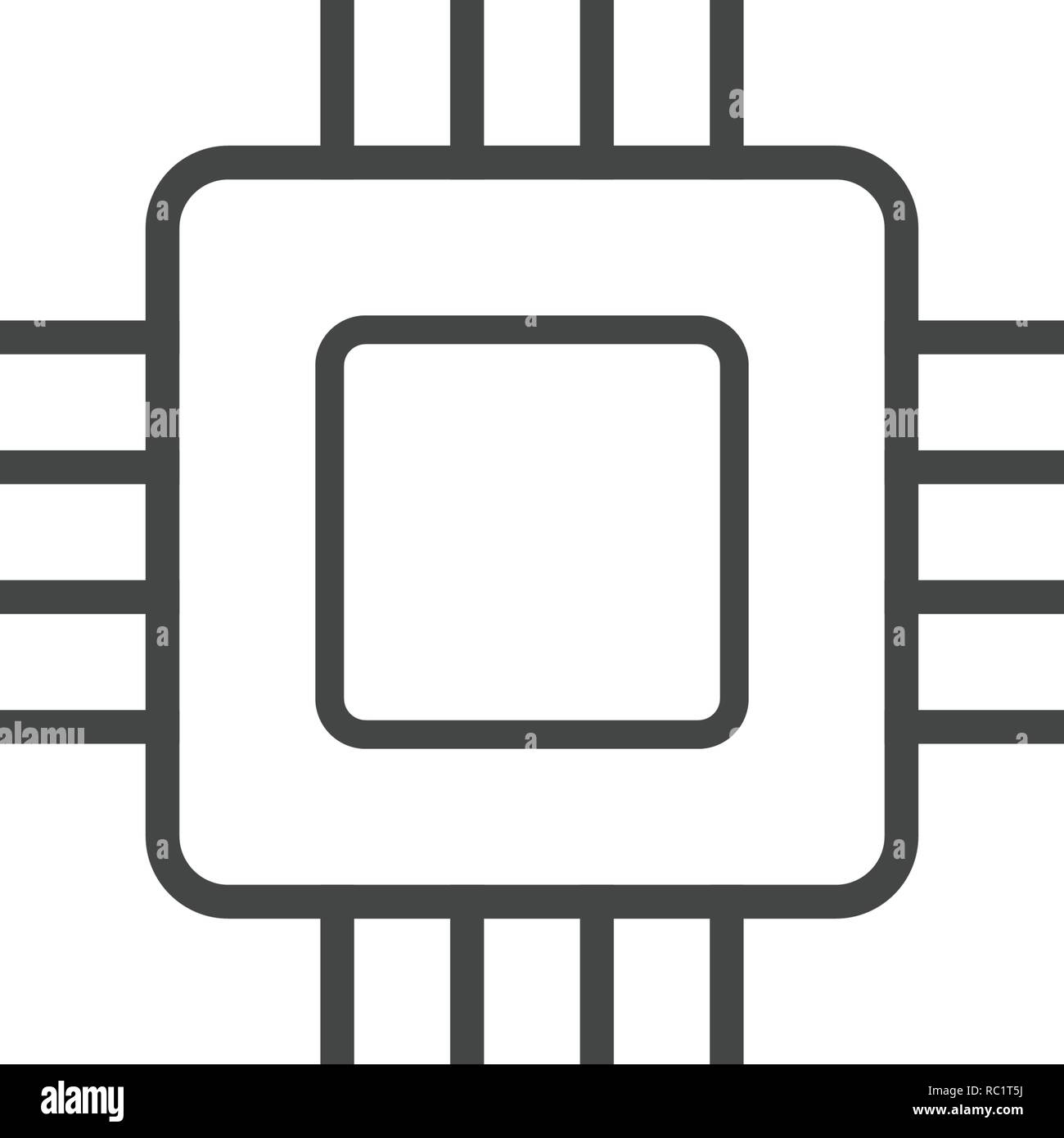 Integrated circuit chip Stock Vector Images - Alamy