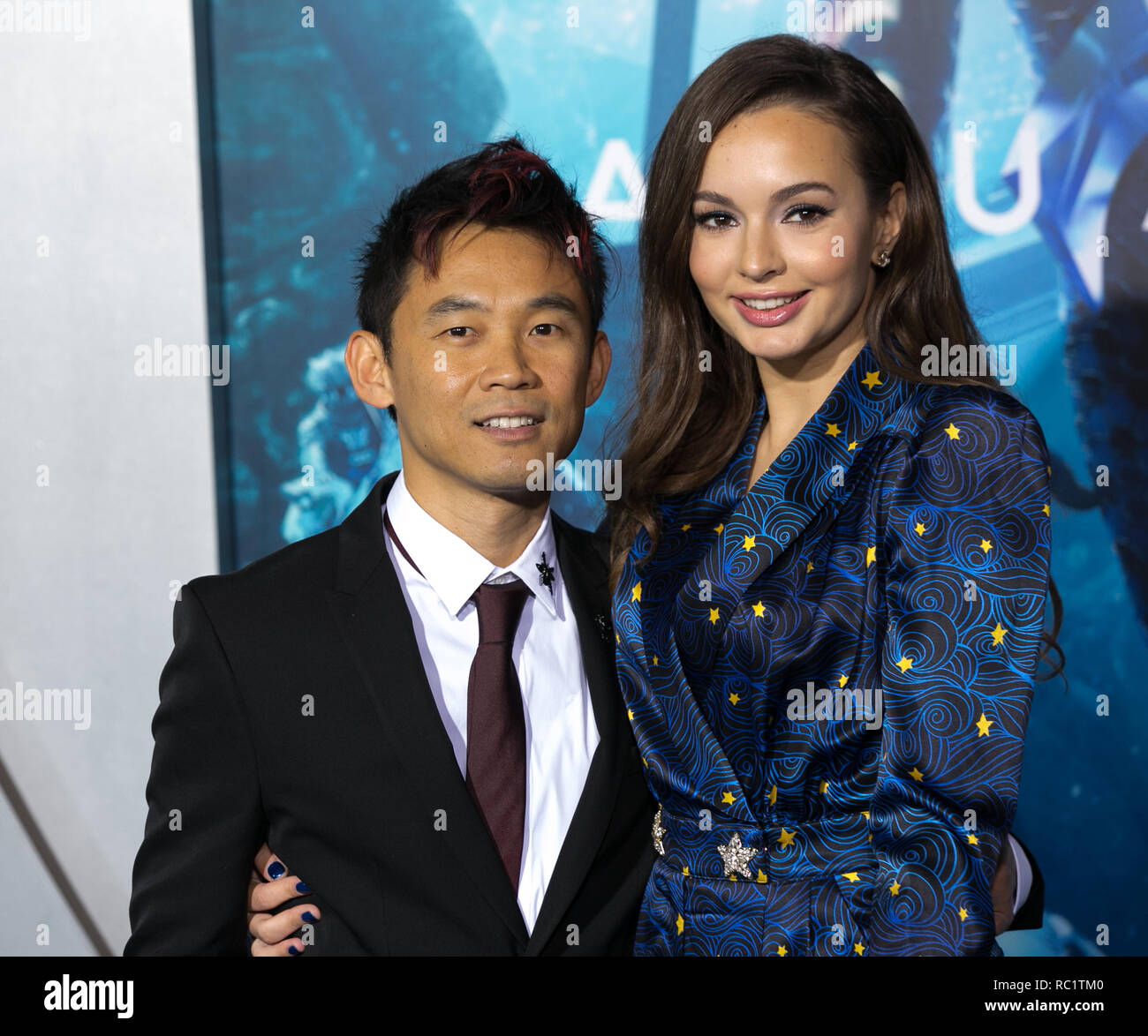 Celebrities attend 'Aquaman' film premiere at TCL Chinese Theater in Hollywood. Featuring: James ...