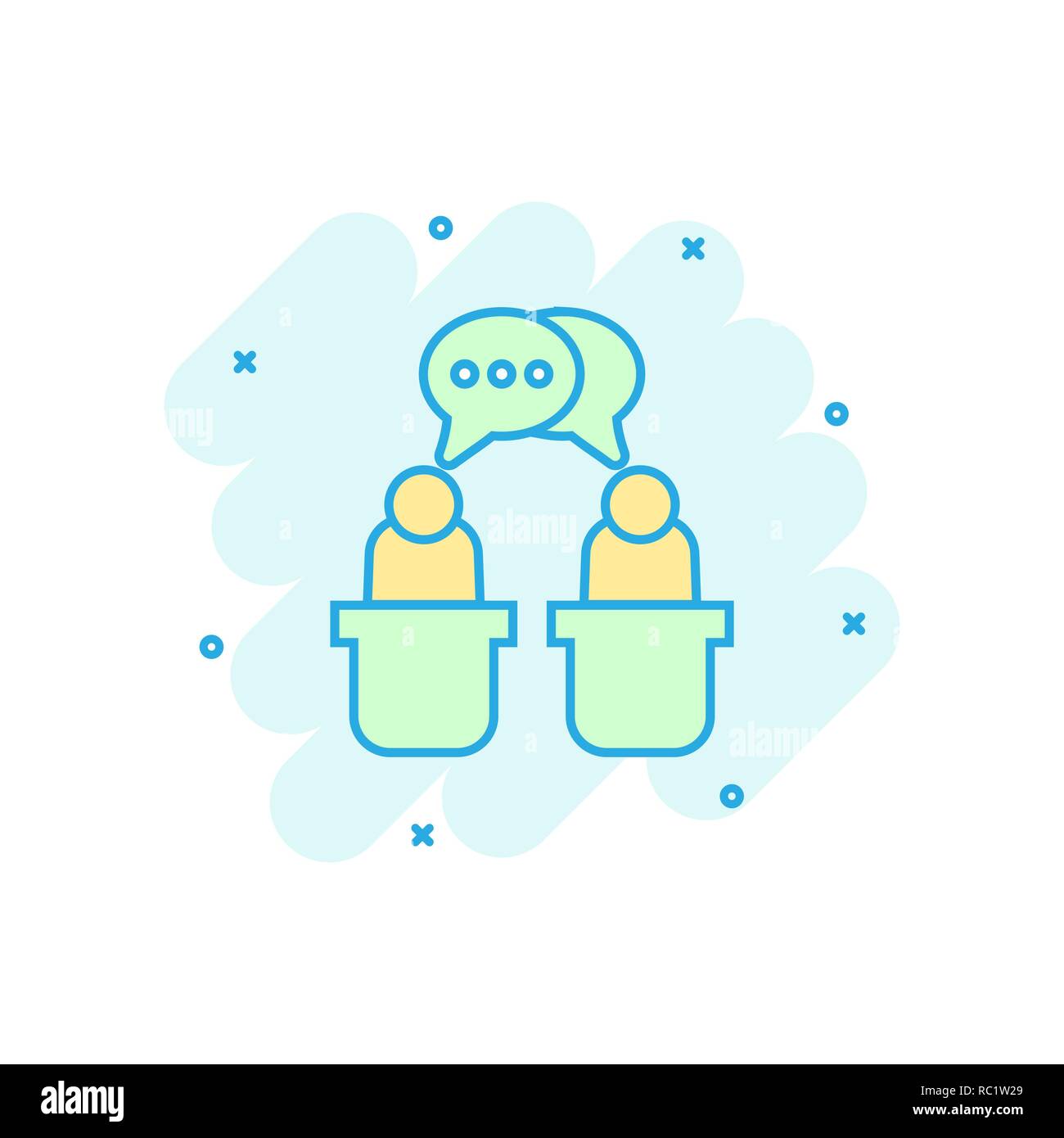 Political speech cartoon debate Cut Out Stock Images & Pictures - Alamy