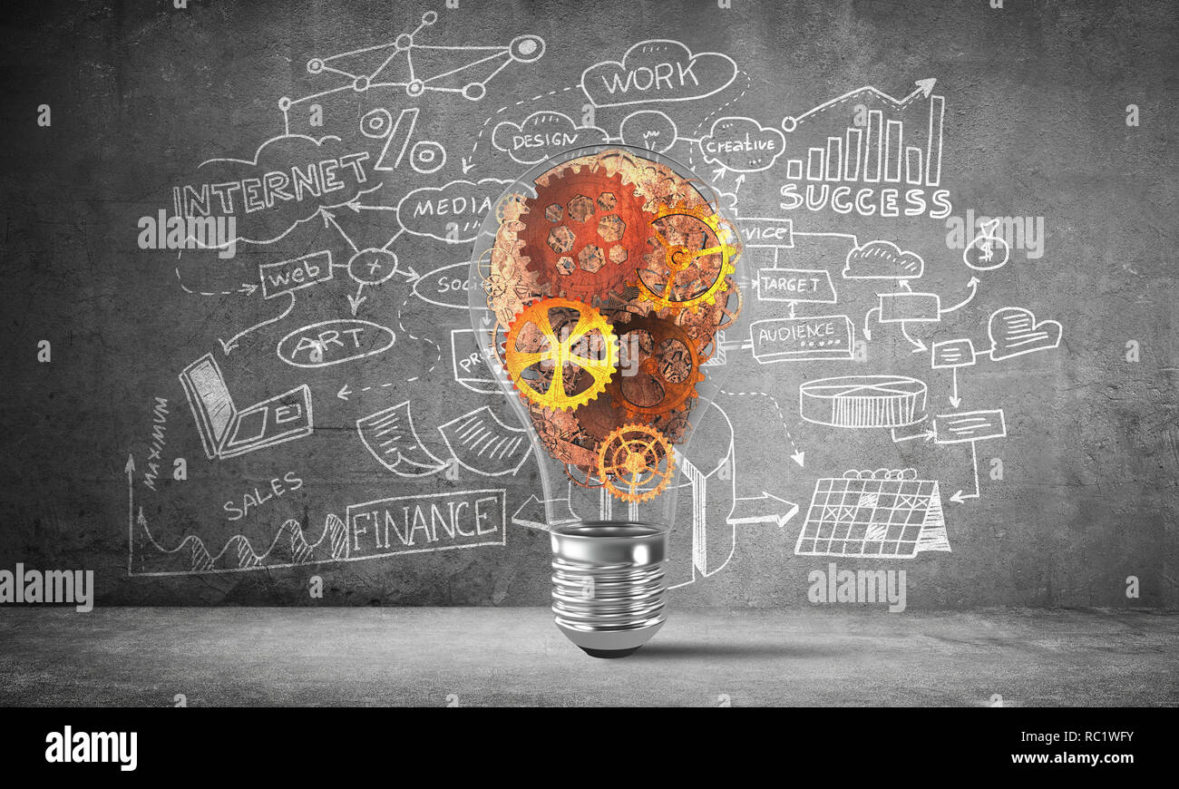Concept of lightbulb as symbol of new idea Stock Photo - Alamy