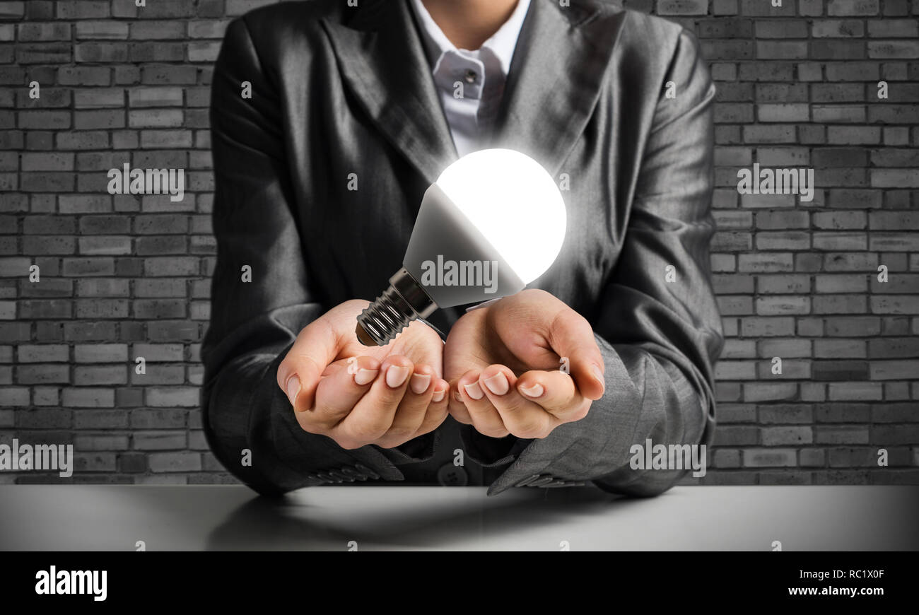 Concept of lightbulb as symbol of new idea Stock Photo - Alamy