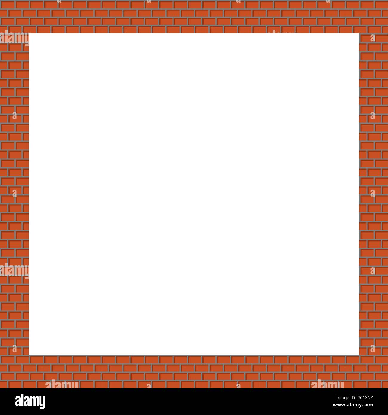 Brick frame pixel art. 8bit Old game stylization Stock Vector Image ...