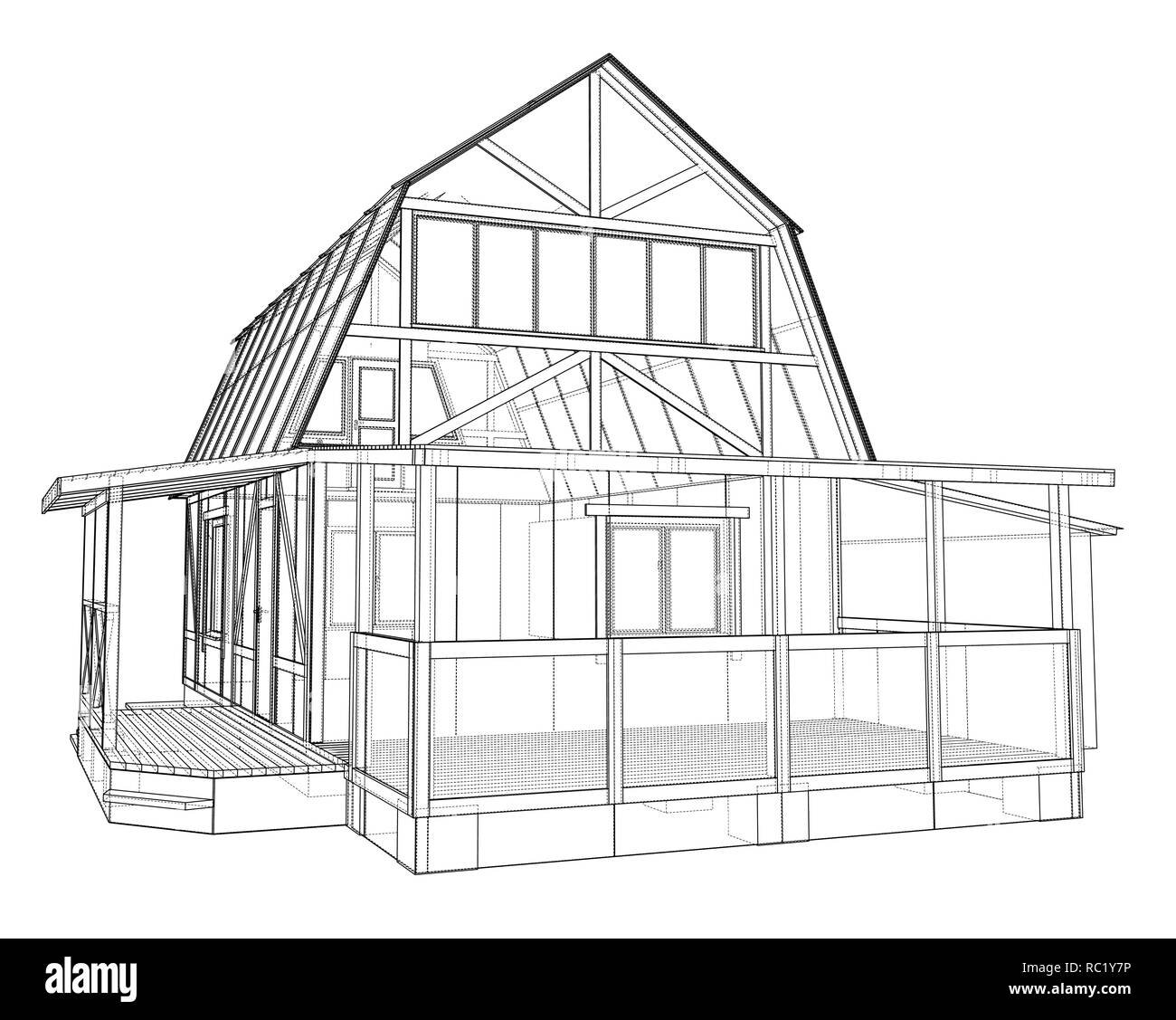 Architect sketch Cut Out Stock Images & Pictures - Alamy