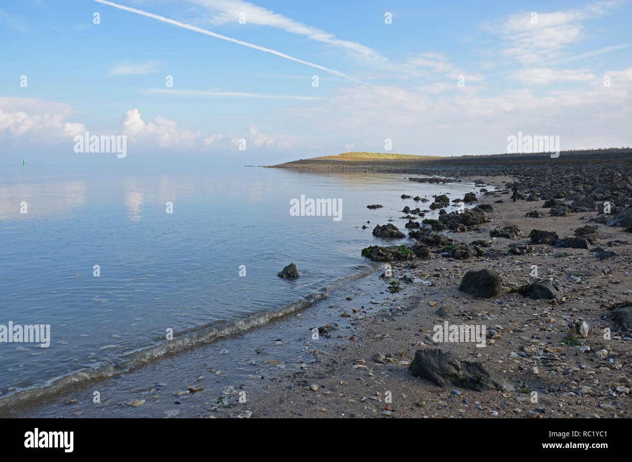 Rocks on the zeeland coast of the netherlands hi-res stock photography ...