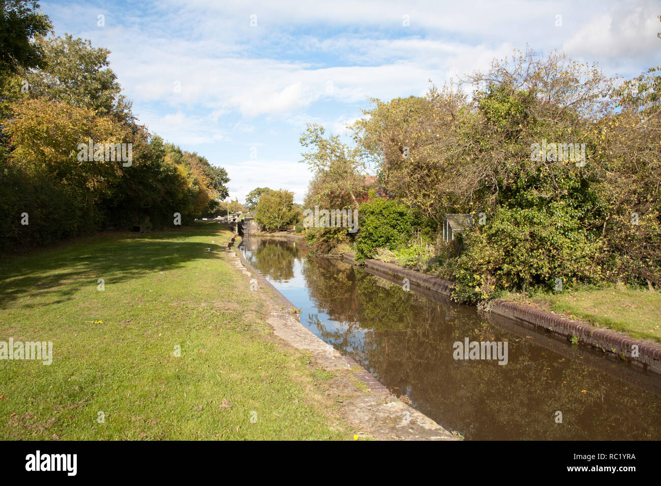 The Montgomery Canal near Lower Frankton Ellesmere Shropshire England ...