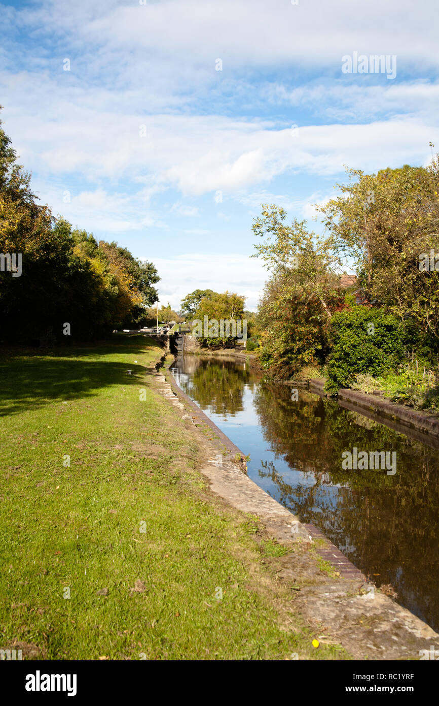 The Montgomery Canal near Lower Frankton Ellesmere Shropshire England ...