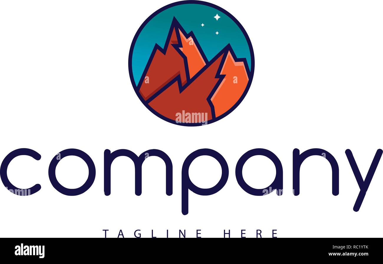 Mars landscape red desert Stock Vector Images - Alamy